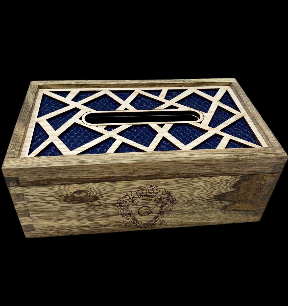 Vintage Tissue Box, Wooden Tissue Box Cover, Rectangular Tissue Box ...