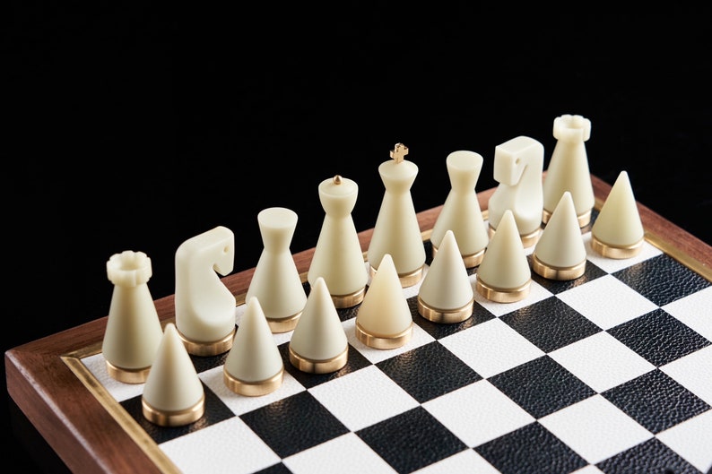 Premium Chess Set, Hand Crafted Chess Sets From Walnut, Leather, Resin ...