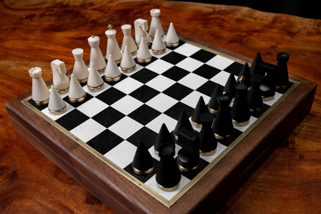 Premium Chess Set, Hand Crafted Chess Sets From Walnut, Leather, Resin ...