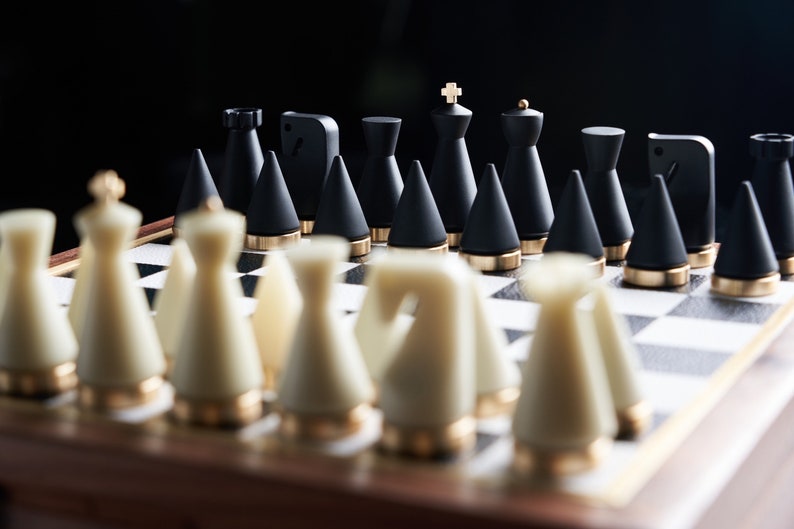Premium Chess Set, Hand Crafted Chess Sets From Walnut, Leather, Resin ...