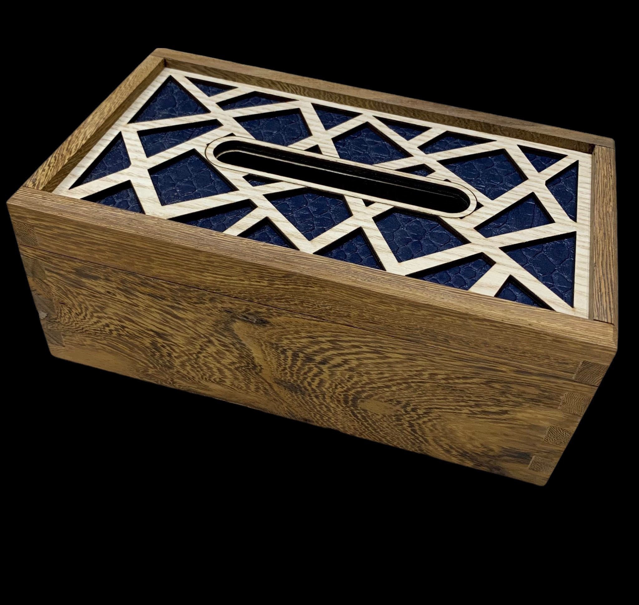 Vintage Tissue Box, Wooden Tissue Box Cover, Rectangular Tissue Box ...