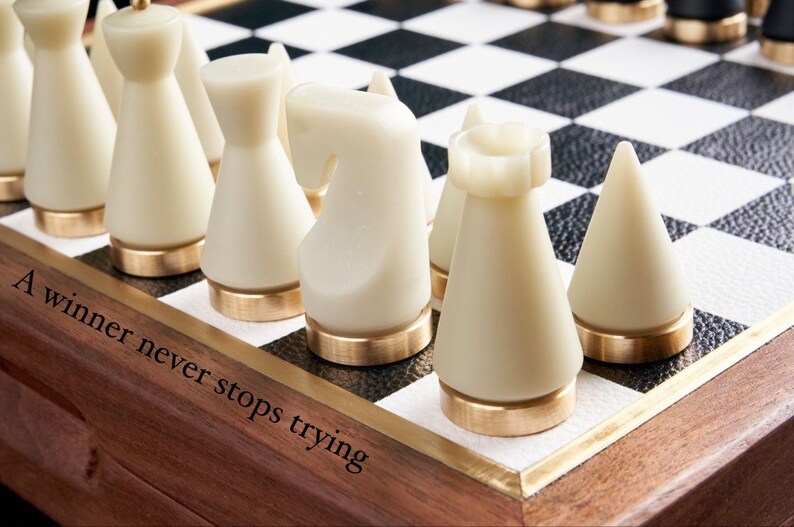 Premium Chess Set, Hand Crafted Chess Sets From Walnut, Leather, Resin ...