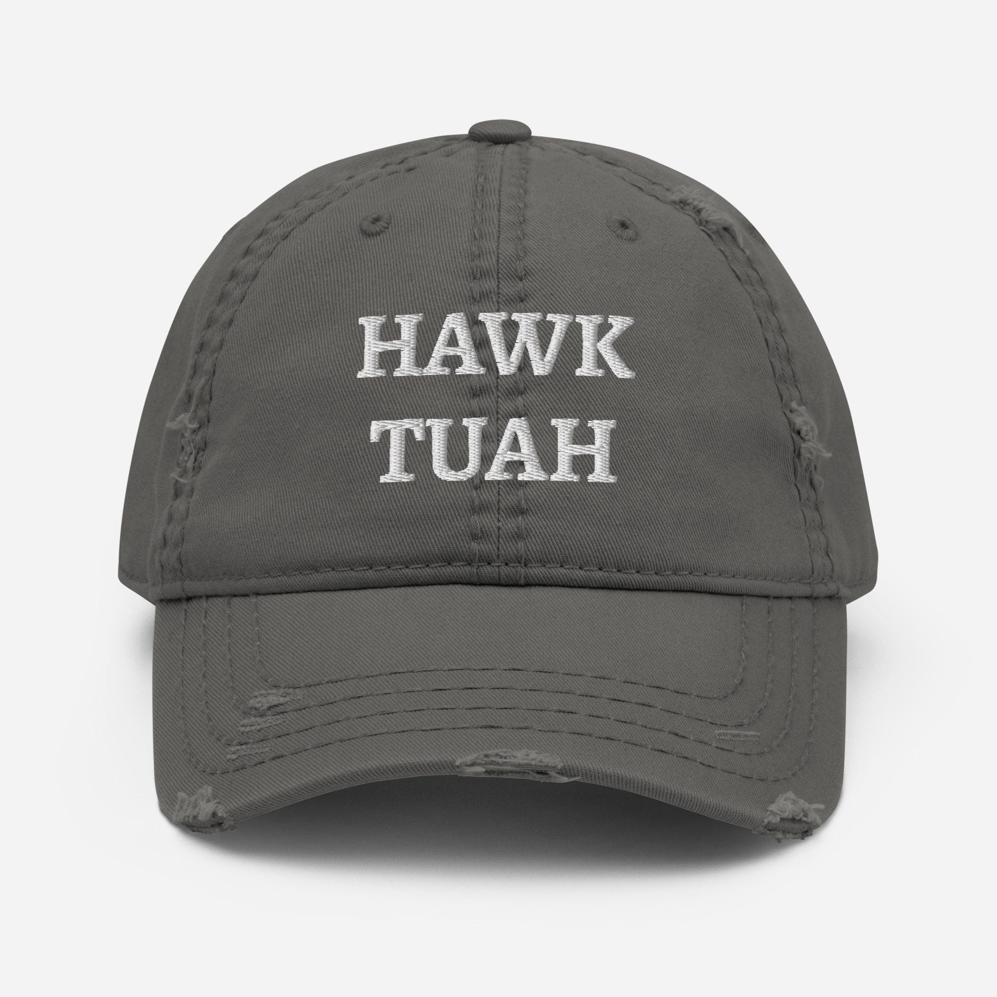 Hawk Tuah Hat, Funny Meme Cap, Hawk Tuah Spit on That Thang Distressed ...