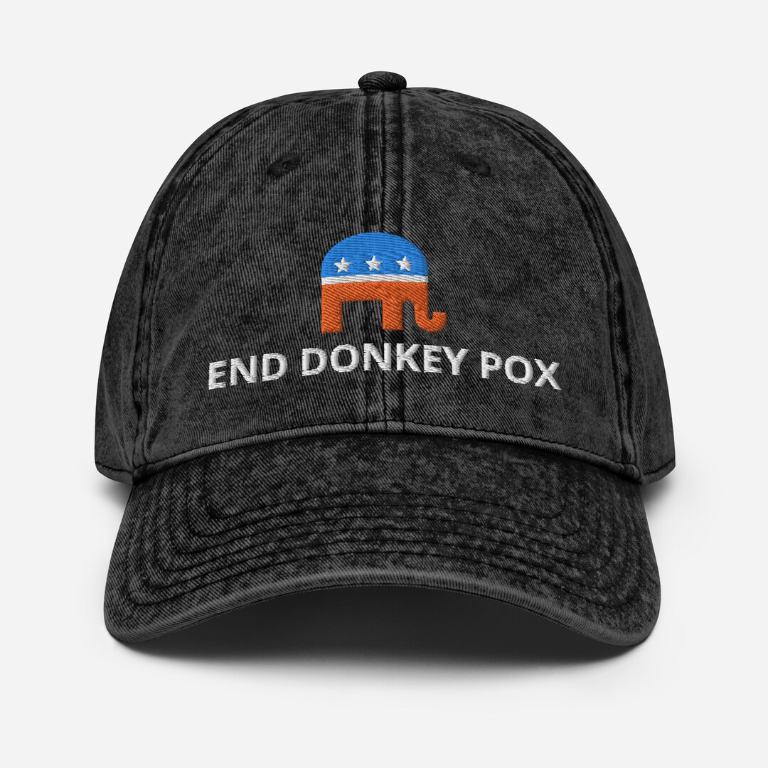 End Donkey Pox Hat, the Disease Destroying America Funny Anti Biden Cap ...