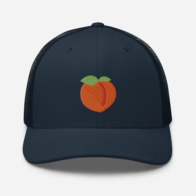 Peach Hat, Peach Emoji Cap, Peach Booty Emoji Hat, Peachy Booty Gainz ...