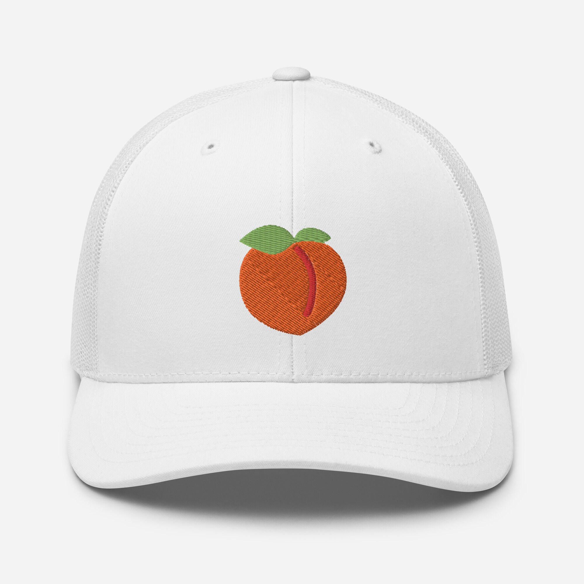 Peach Hat, Peach Emoji Cap, Peach Booty Emoji Hat, Peachy Booty Gainz ...