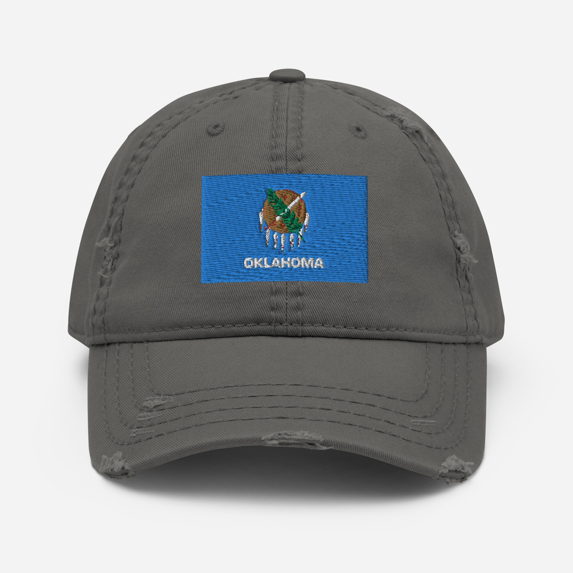 Oklahoma Flag Hat, Oklahoma State Flag Cap, Gift for Okies, Distressed ...