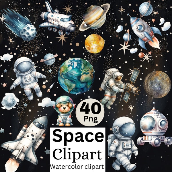 Astronaut Clipart - Etsy