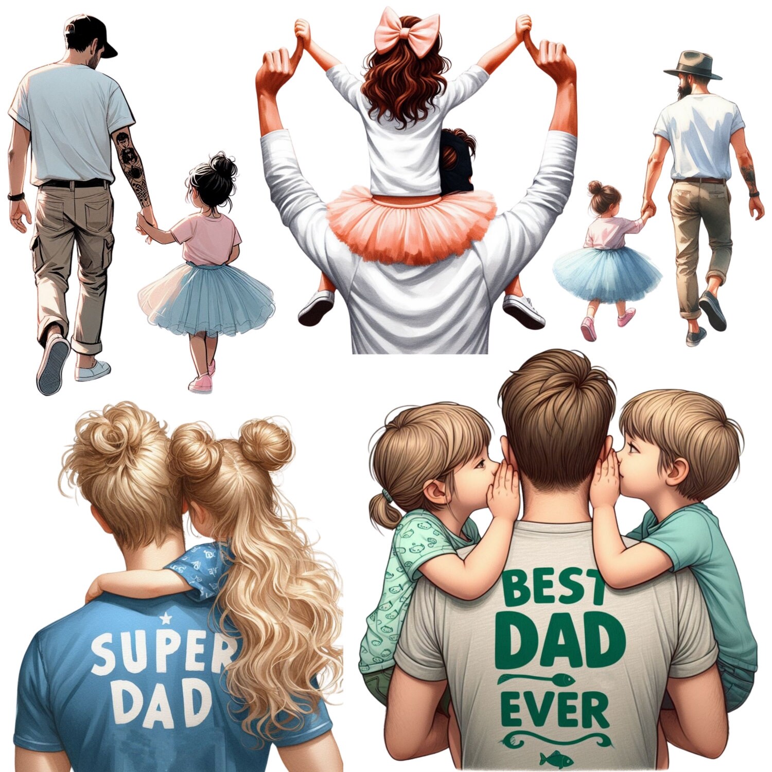 Imágenes prediseñadas del Día del Padre, png del Día del Padre ...