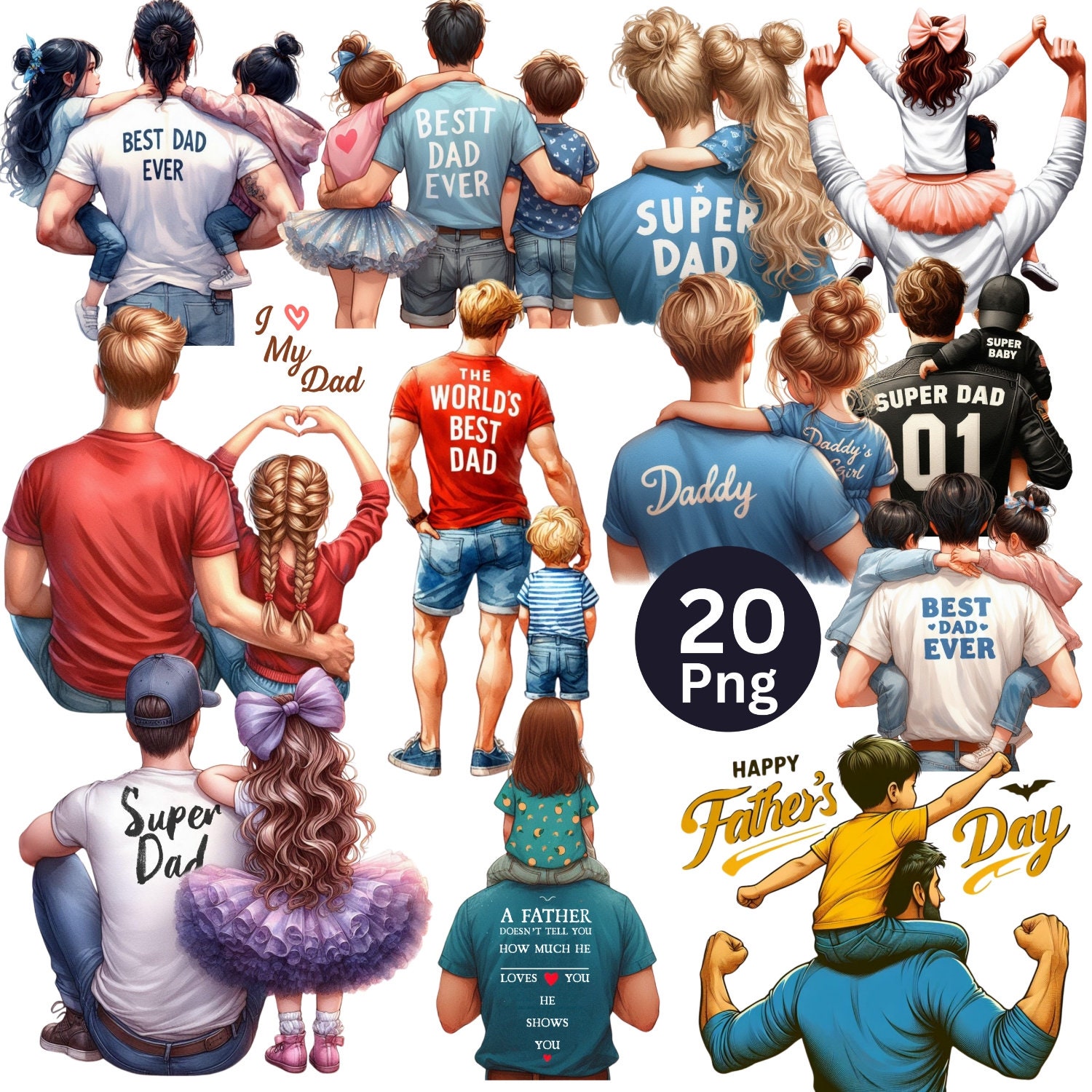 Imágenes prediseñadas del Día del Padre, png del Día del Padre ...