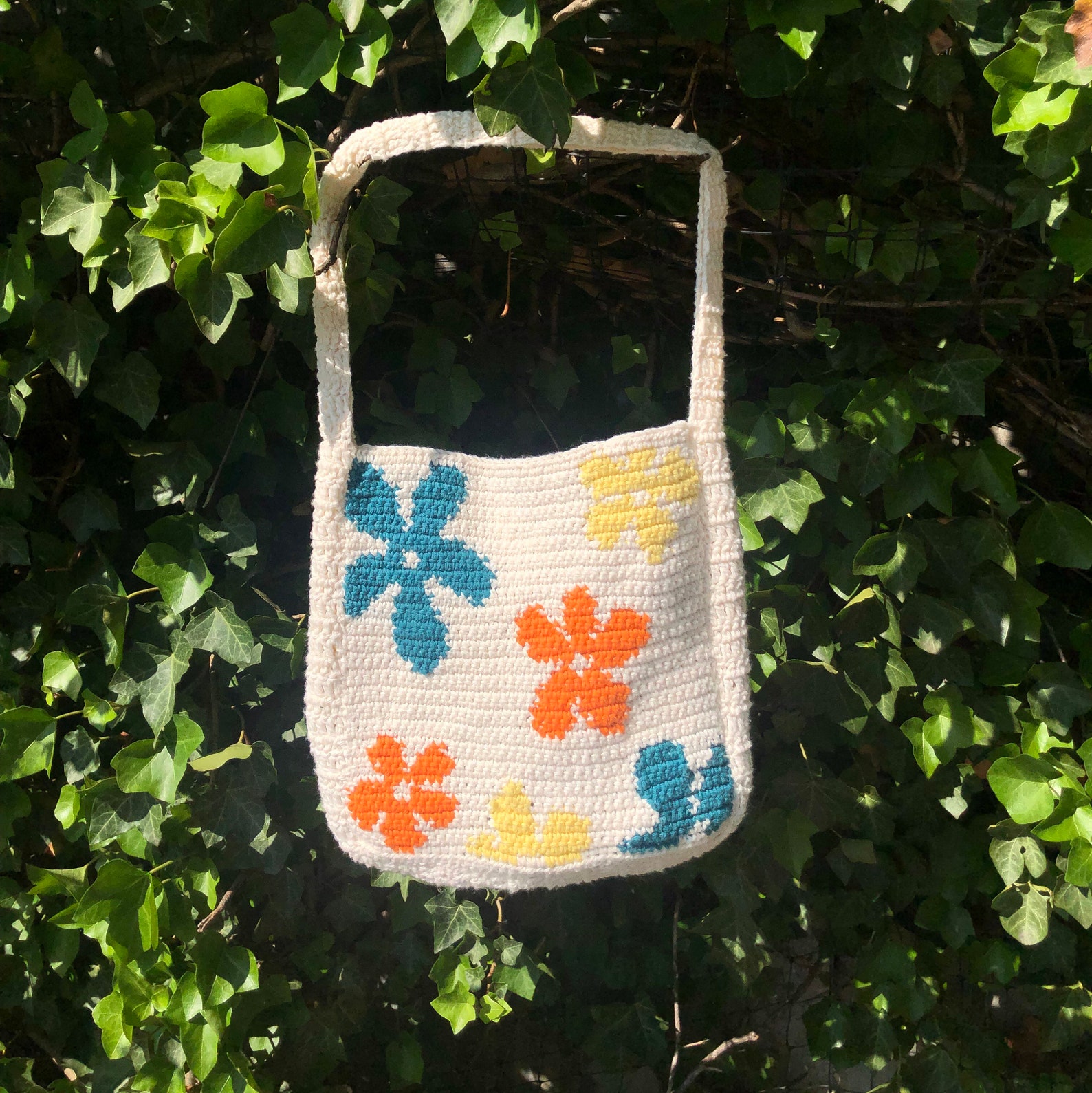 PATTERN ONLY: Flower Power Tote - Etsy