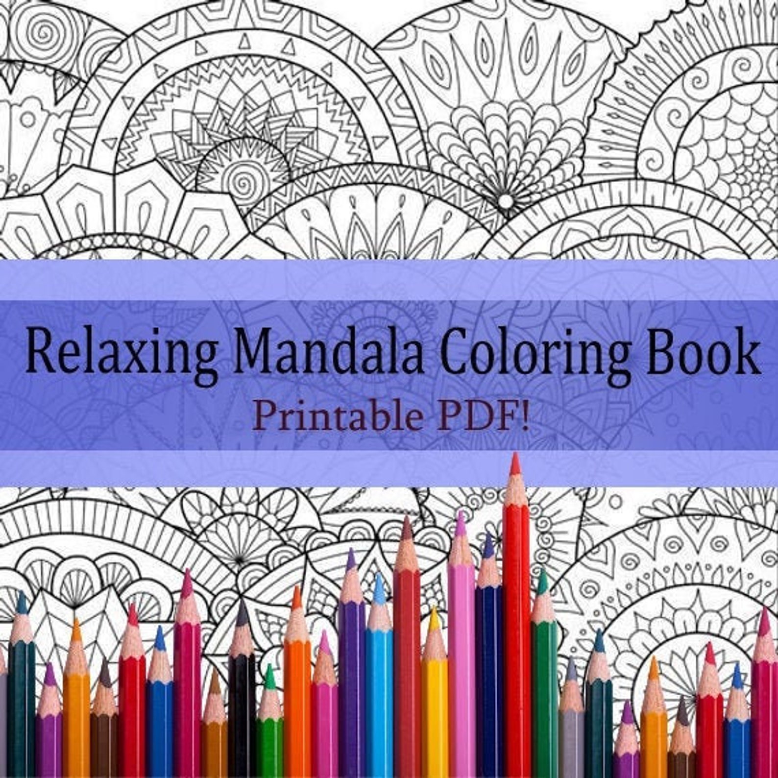 50 Detailed Meditative Mandala Print Out Coloring Pages- PDF for Kids ...