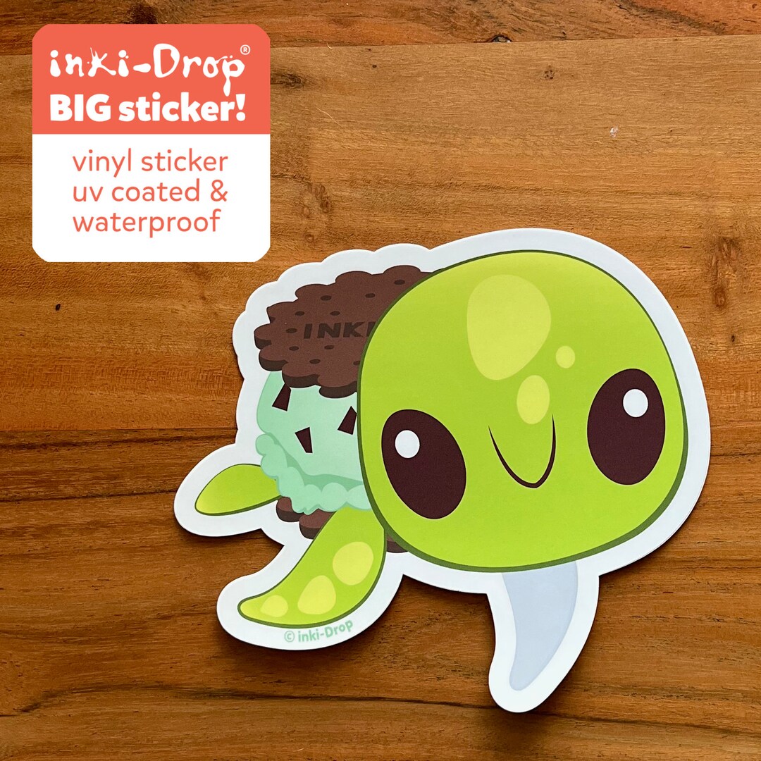 BIG Classic Mint Chocoturtle Sticker - Etsy