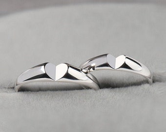 Entangled Love Couple Matching Silver Rings Sets, Promise Ring Sets for ...