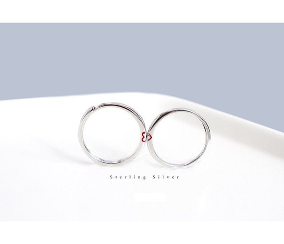 Heart-shaped Minimalist Love Pattern Ring Jewelry Sterling - Etsy