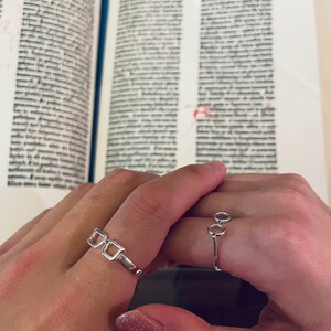 Book Lover Nerdy Glasses Square Round Shape Couple Promise Adjustable ...