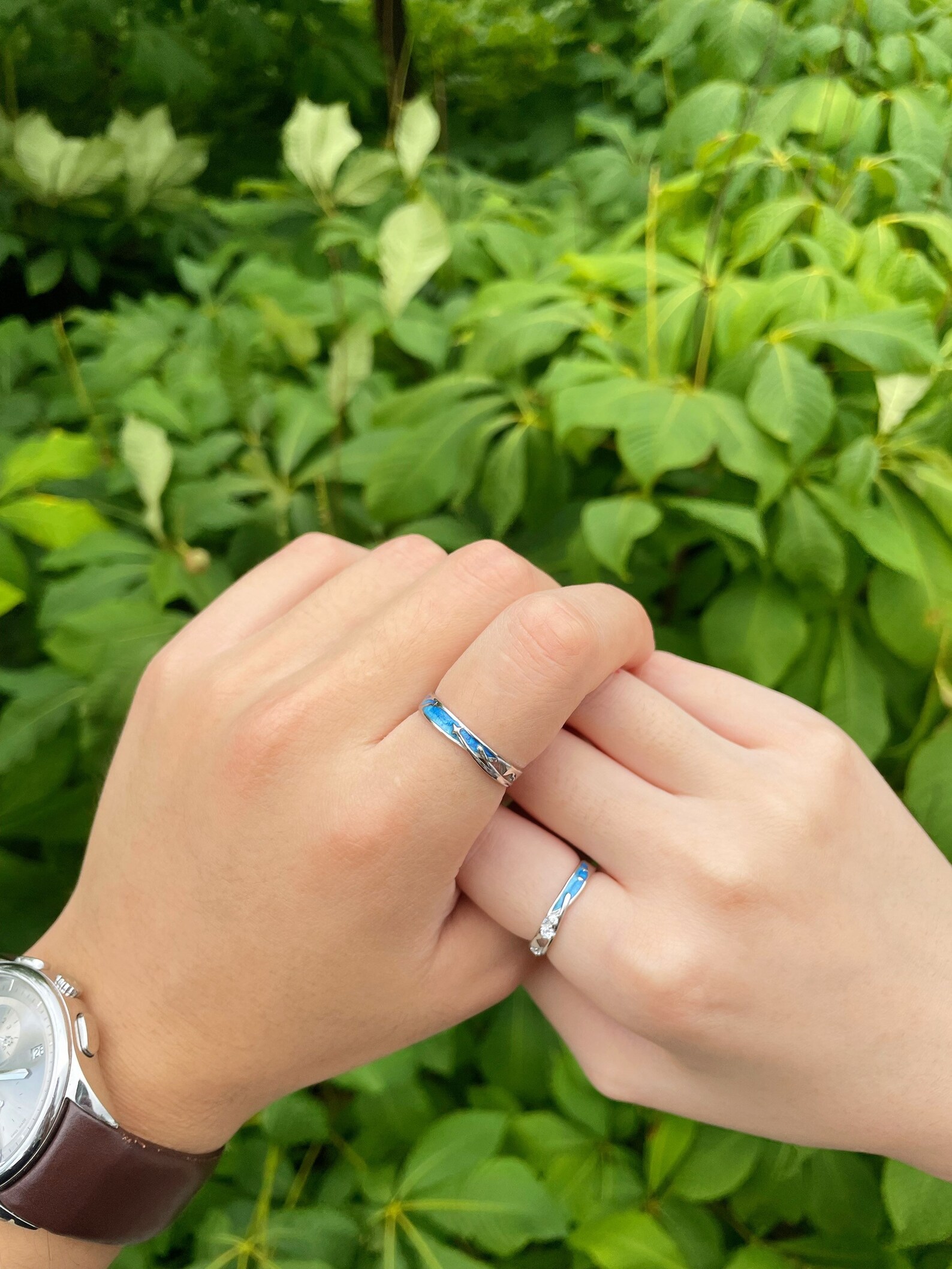 Meteor Galaxy Star Couple Matching Rings Set Silver Couple Rings Zodiac ...