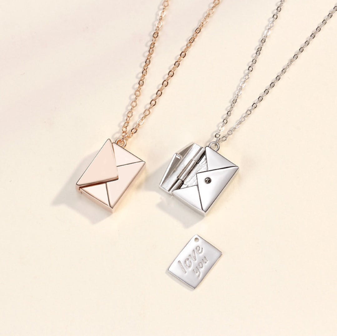 Openable Love Letter Couple Matching Accessory Minimalism Vintage ...