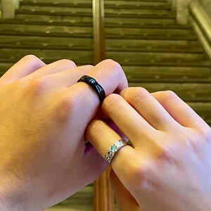 Princesses Knight Gemstone Cute Couple Matching Ring Set Disney Themed ...