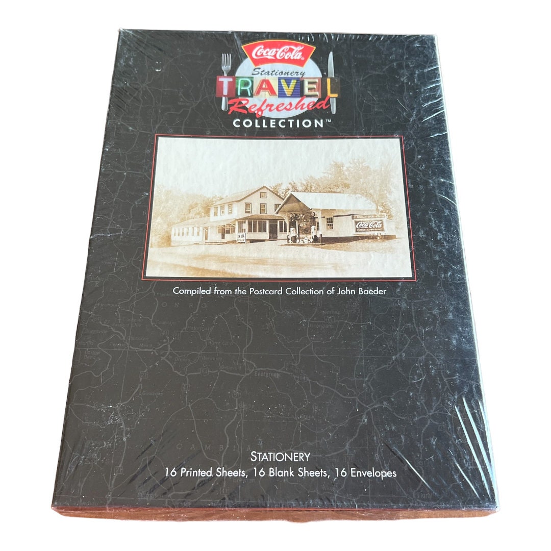 Vintage 1996 Coca Cola Stationery John Baeder Collection NEW / SEALED ...