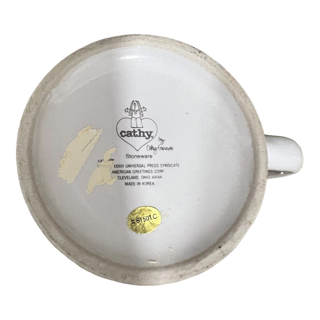 Vintage 1983 Cathy Cartoon Comic Merry & Bright Christmas Coffee Tea ...