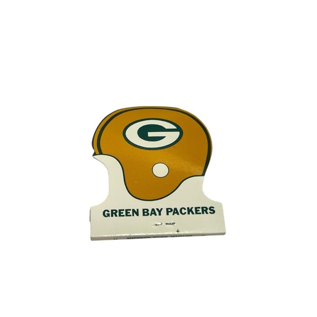 1974 Green Bay Packers Schedule Helmet Front Strike Matchbook - Elmer ...