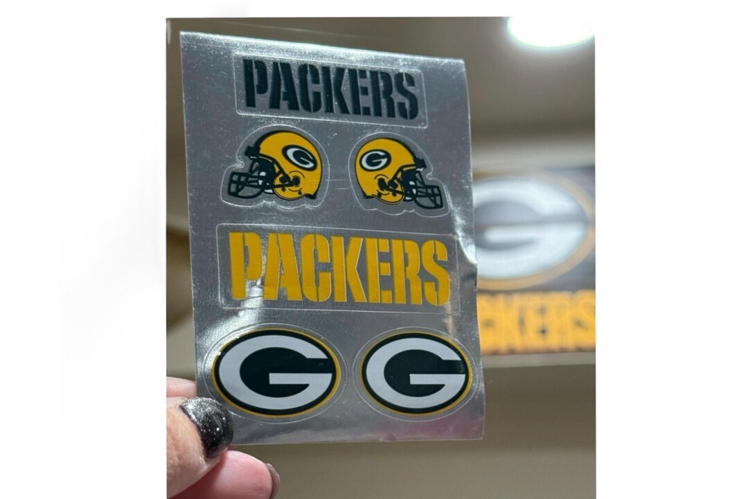 Vintage Green Bay Packers NFL NFC Sticker Sheet With 6 Stickers. 1990’s ...