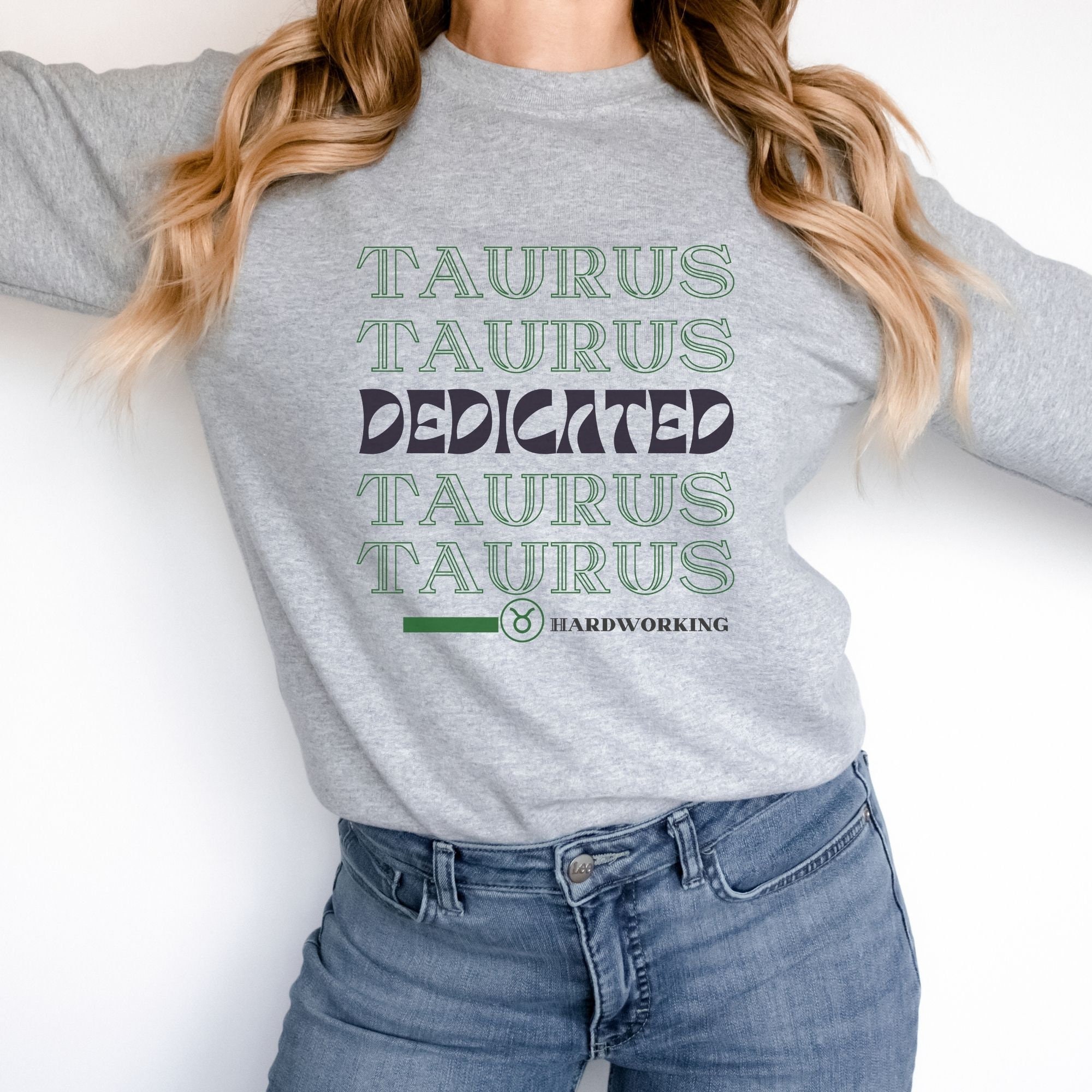 Customized Taurus Sweatshirt Gildan Sweatshirt Taurus - Etsy