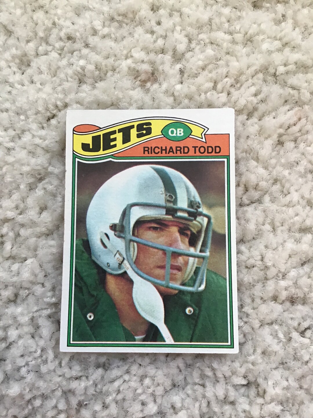 New York Jets Richard Todd 1977 Topps Vintage Football Card 118 NM ...