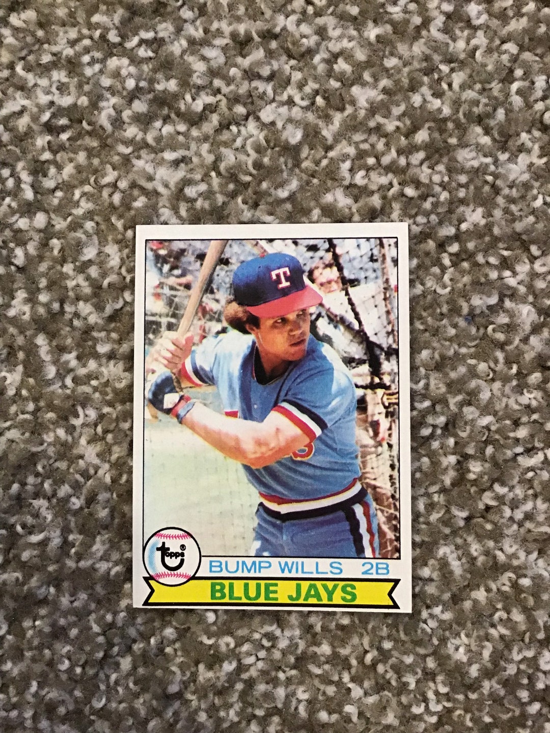 Texas Rangers Bump Wills 1979 Topps Vintage Error Baseball Card 369 NM ...