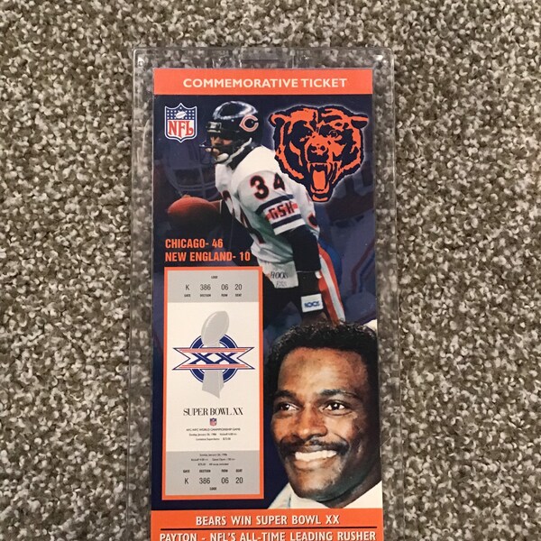 Super Bowl Commemorative Ticket - Etsy