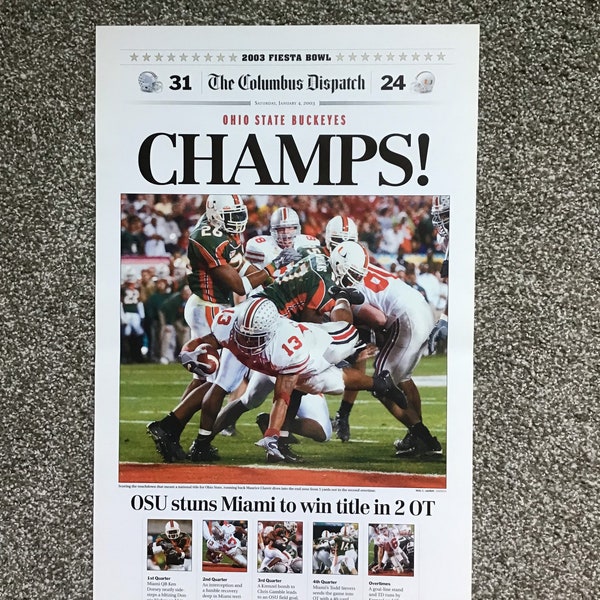 Ohio State National Championship Poster - Etsy