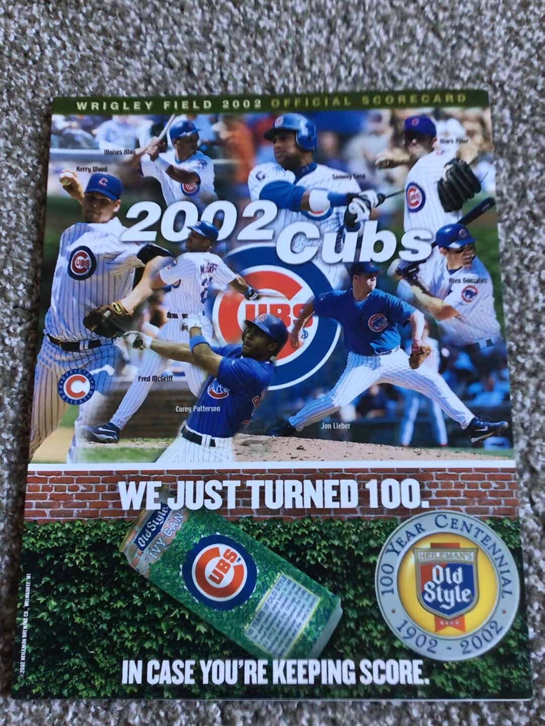 Chicago Cubs 2002 Vintage Scorecard Vs Philadelphia Phillies - Etsy