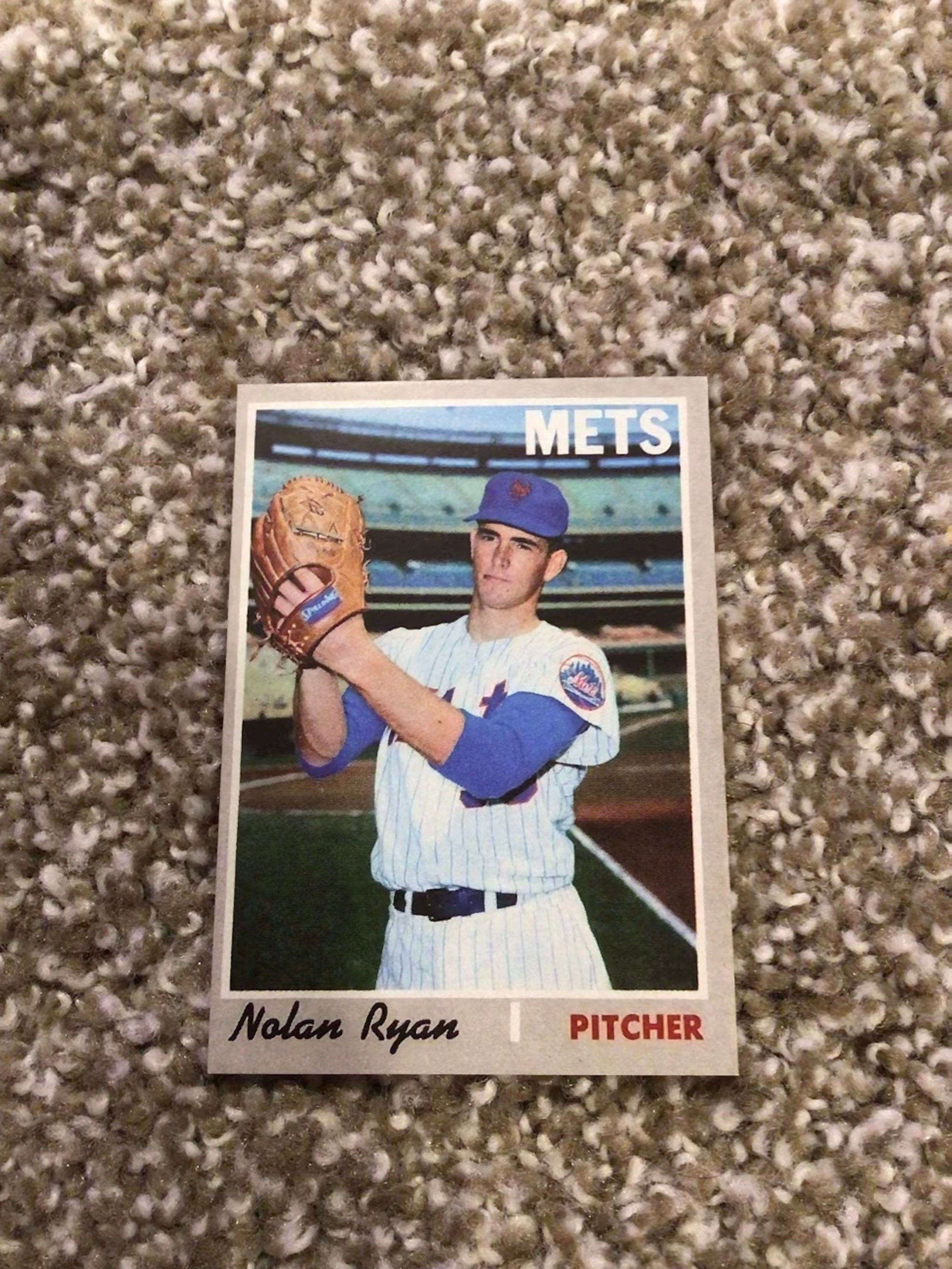 New York Mets Nolan Ryan 1970 Topps Baseball Reprint Card 712 | Etsy