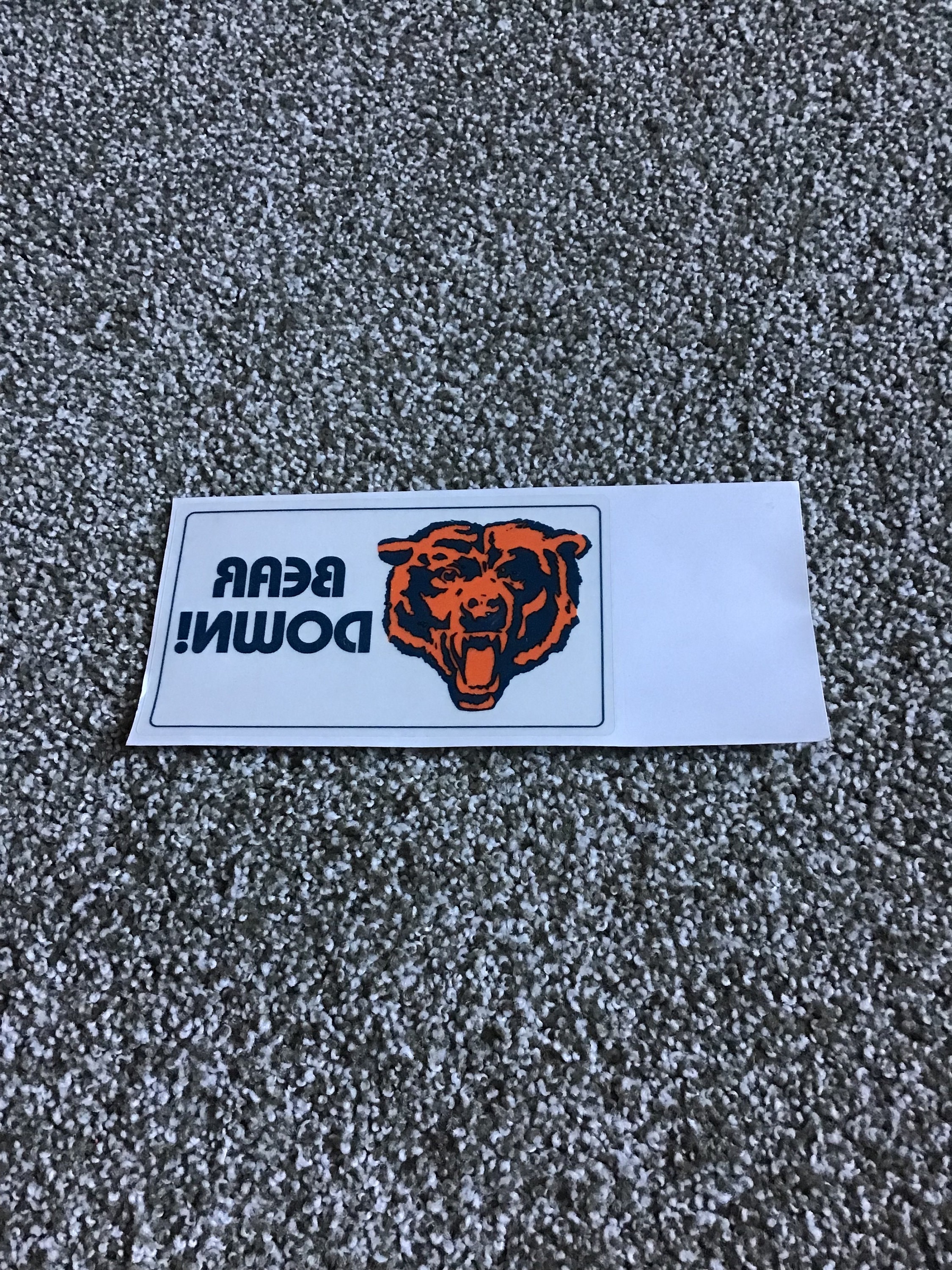 Chicago Bears Old School Logo Bear Down Window Decal Rare - Etsy