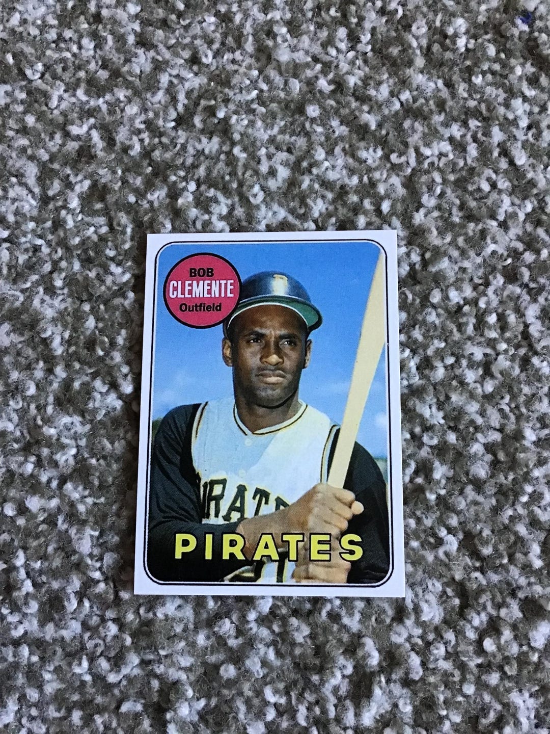 Pittsburgh Pirates Roberto Clemente 1969 Topps Baseball Reprint Card 50 ...