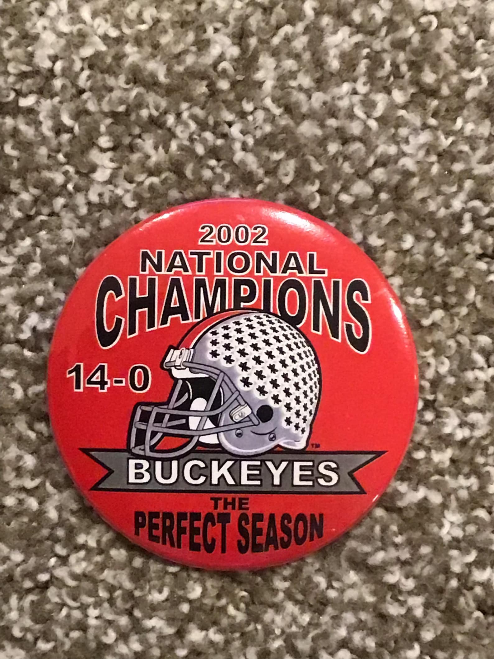 Ohio State Buckeyes 2002 Red National Champions Pin Very Rare - Etsy