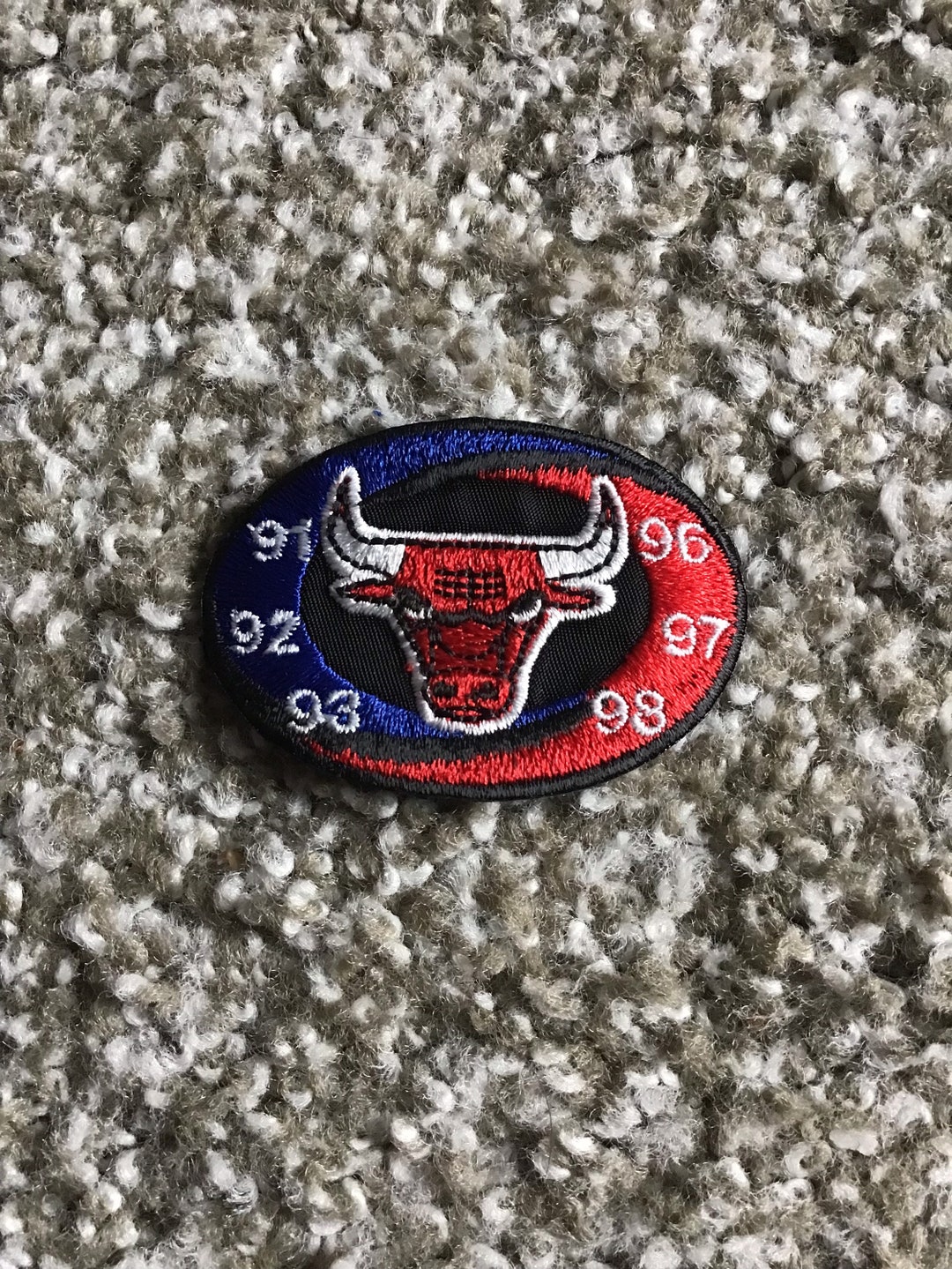 Chicago Bulls Six Time Nba World Champions Patch Repeat the Three Peat ...