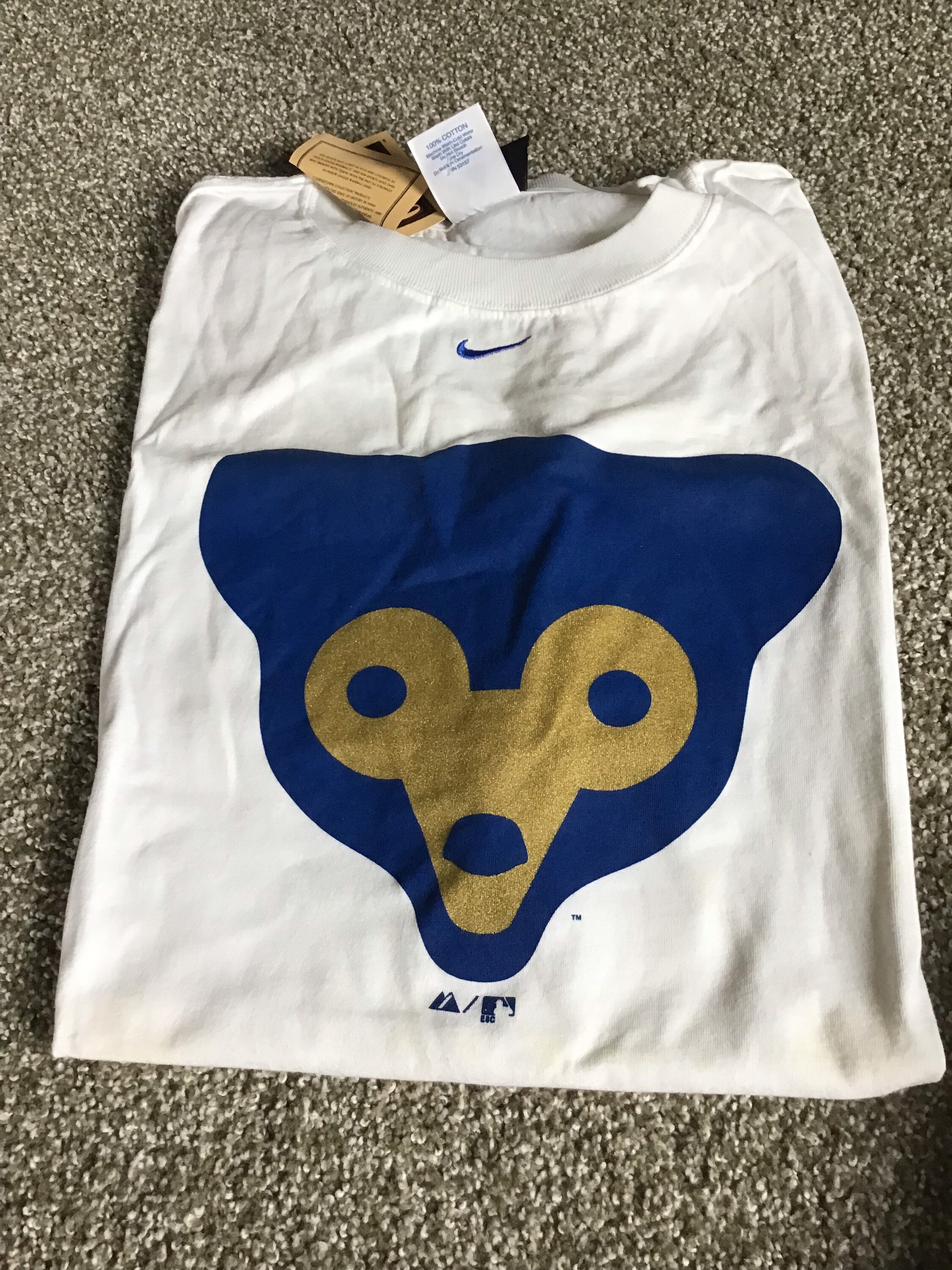 Chicago Cubs Vintage Gray 60s Logo White Shirt Size XXL Brand New With ...