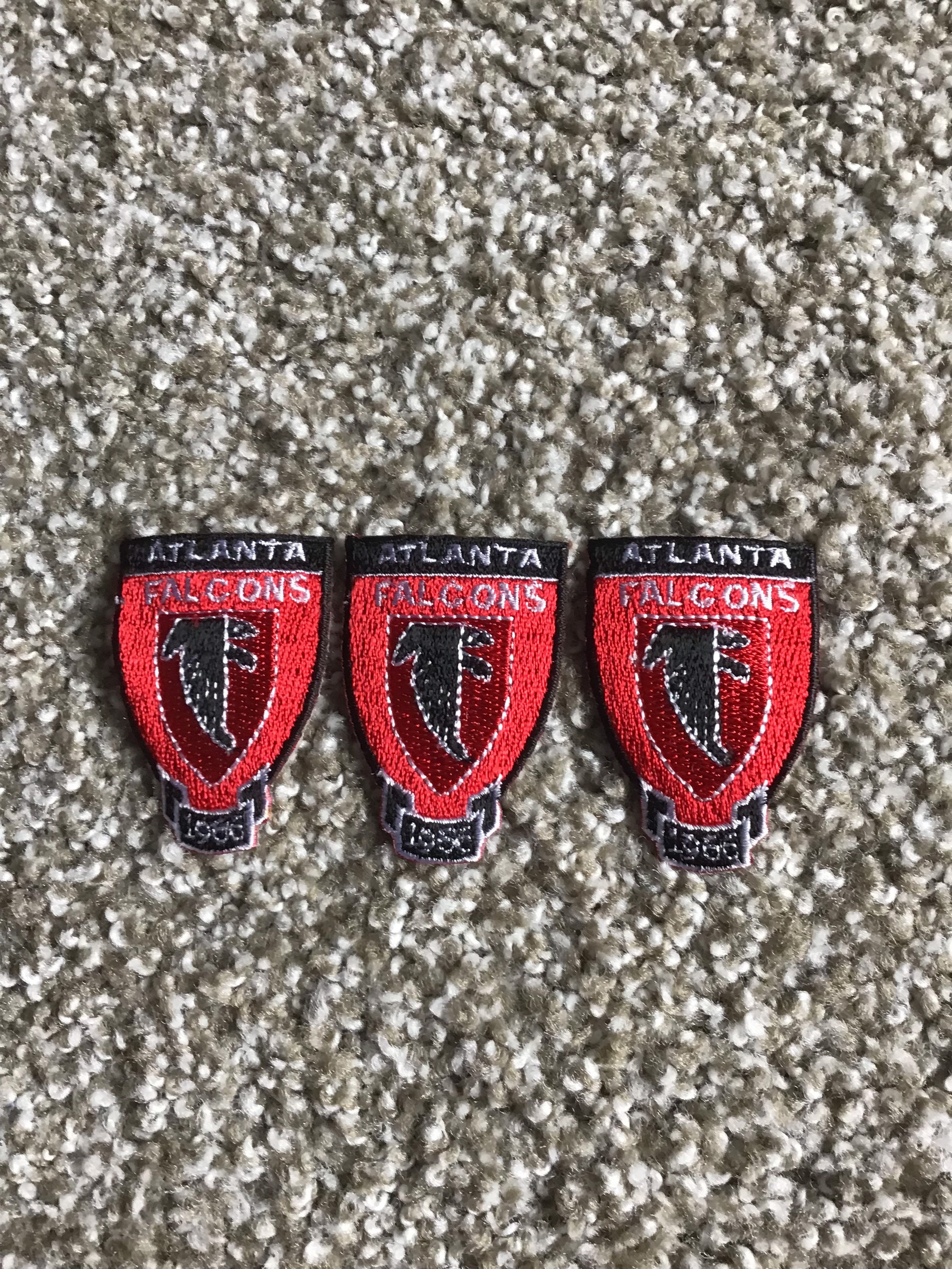 3 Atlanta Falcons Vintage Old School Logo Patches Brand New Rare ...
