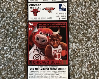Chicago Bulls Ticket - Etsy