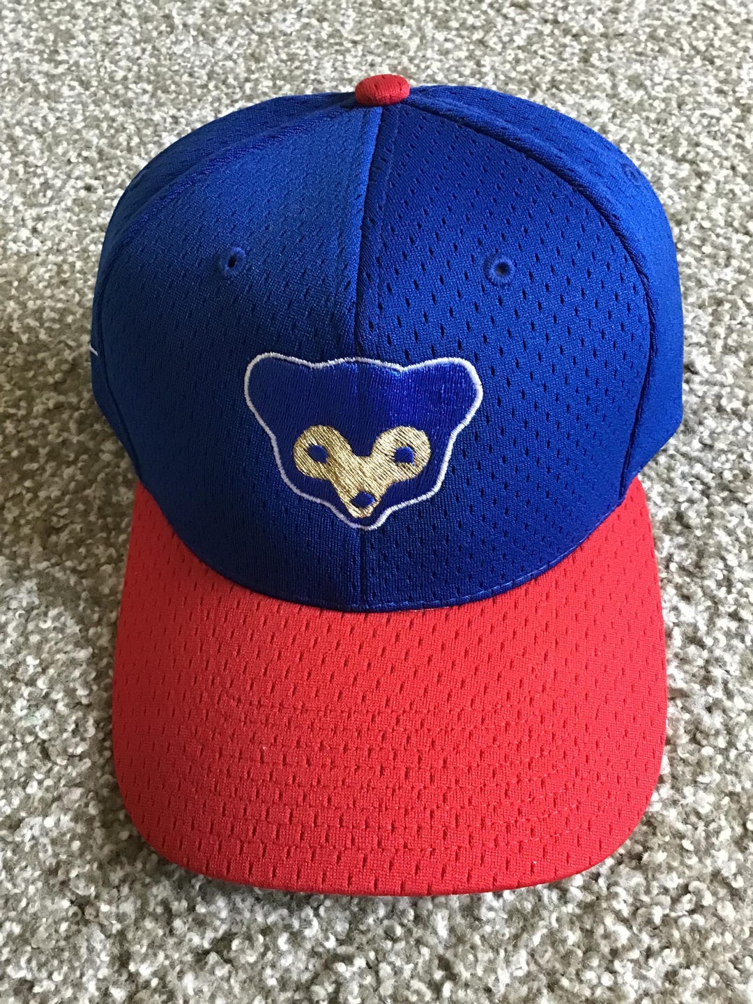 Chicago Cubs 1960s Cubby Bear Logo Blue and Red Adjustable Hat Vintage ...