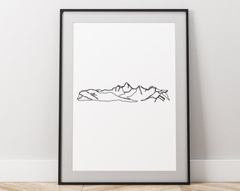 National Park Line Drawing - Etsy