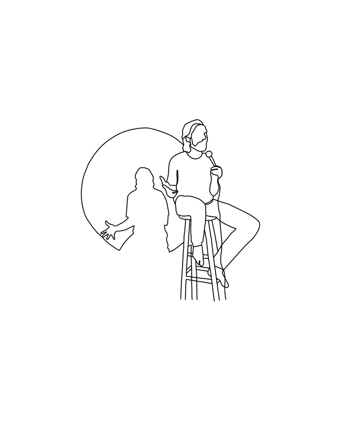 Bo Burnham Inside Minimalist Line Art Drawing Digital Download ...