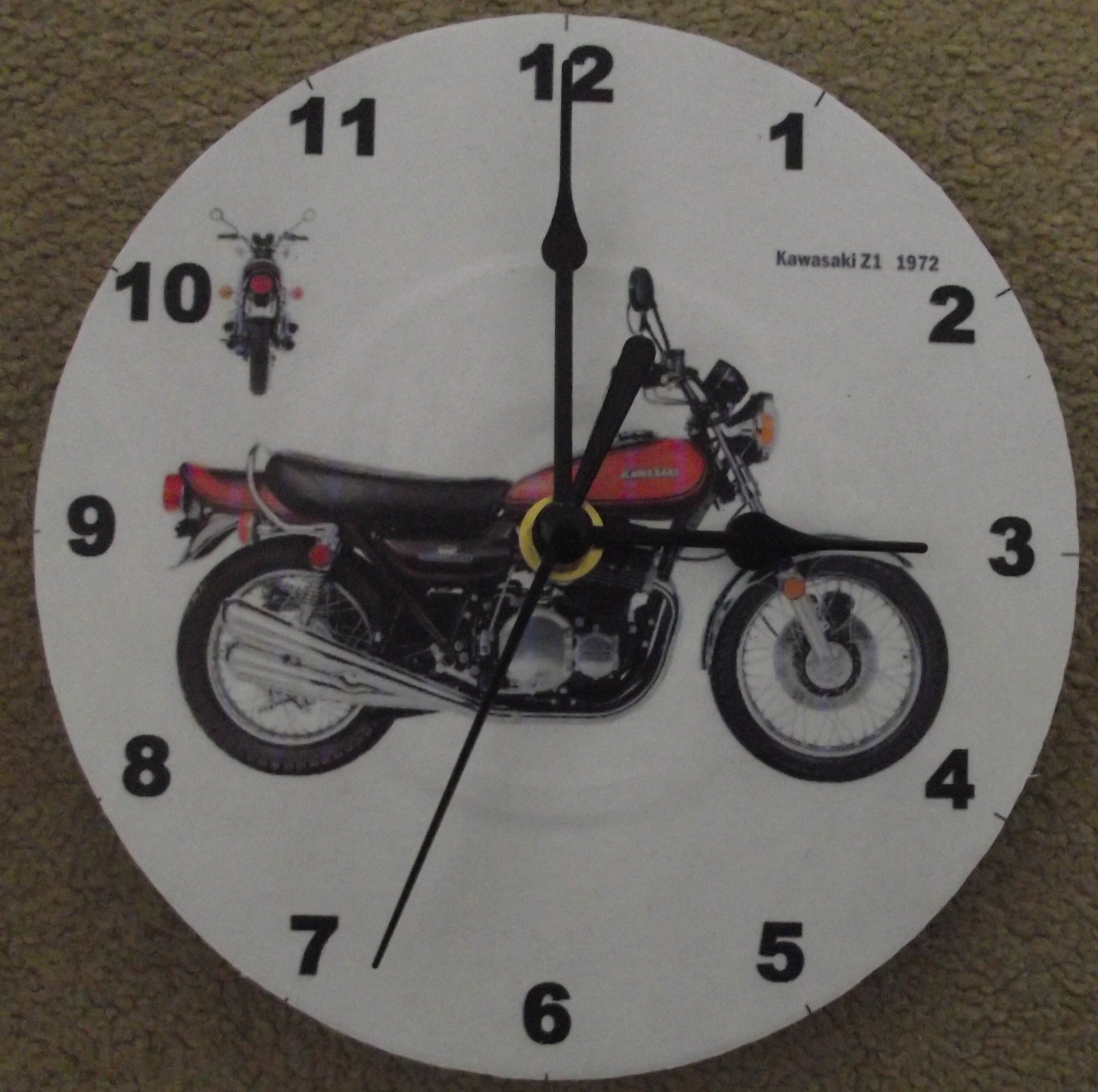 Kawasaki Z1 7wall Clock Upcycled Vinyl | Etsy