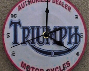 Triumph Clock | Etsy