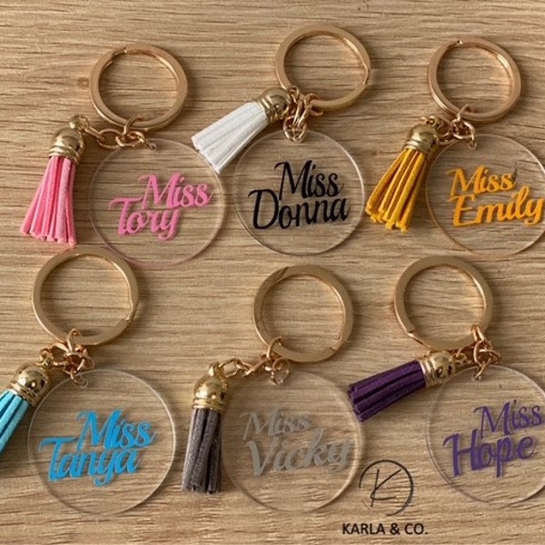 Acrylic Keyring - Etsy