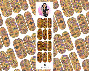 African Print Nail Art - Etsy