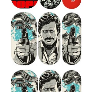 Pablo Escobar Nail Decals Waterslide Decals Nail Art - Etsy Canada