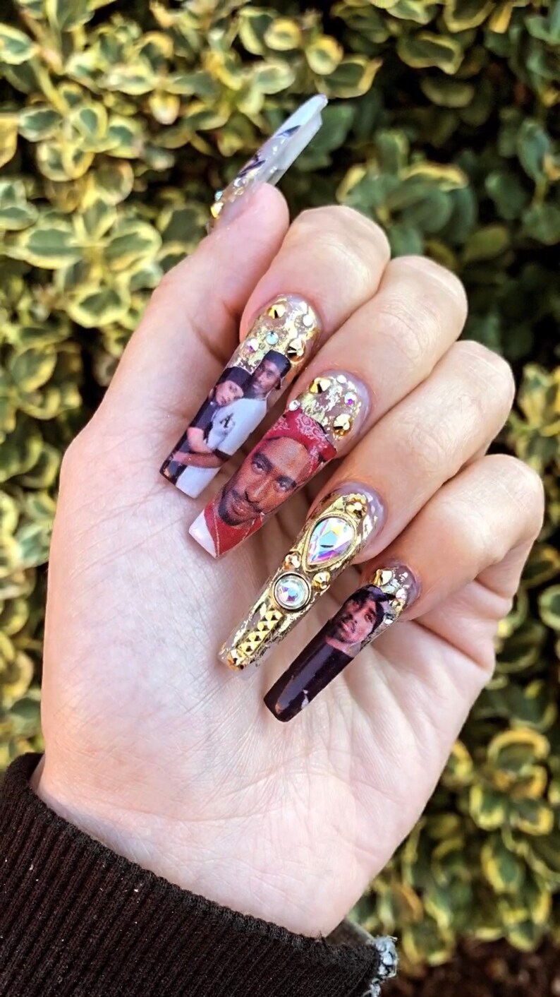 Tupac Nail Decals Waterslide Decals Nail Art Nail - Etsy